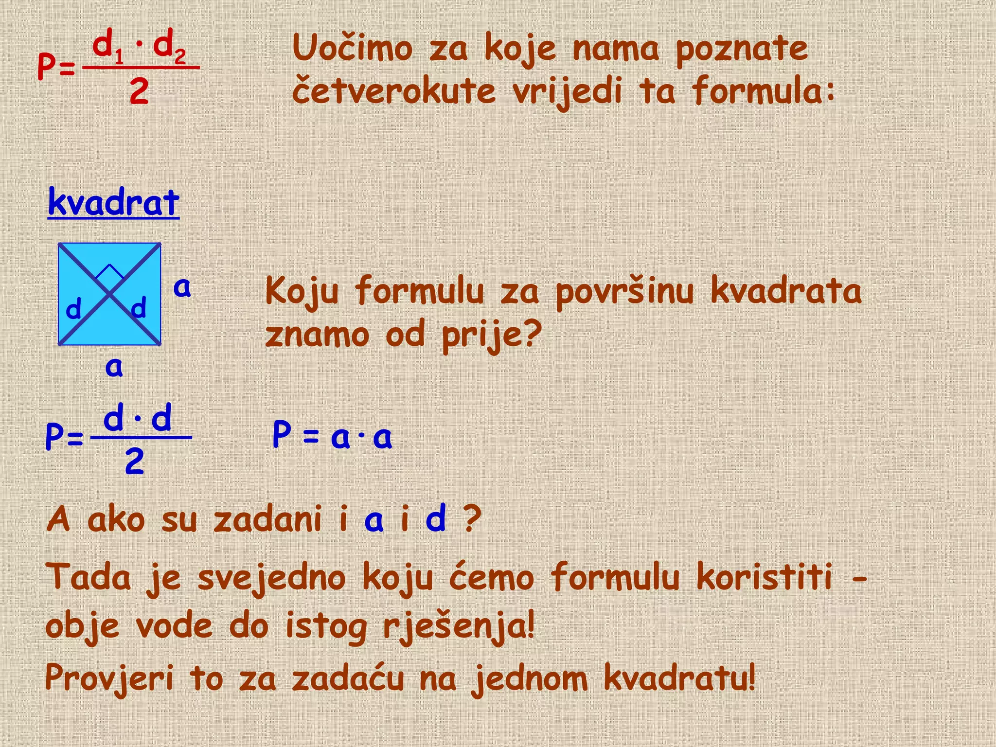 Povrsina cetverokuta | PPS