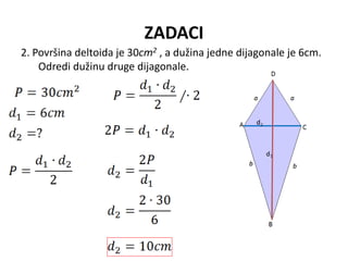 Povrsina deltoida | PPTX