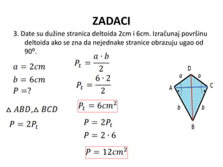 Povrsina deltoida | PPTX