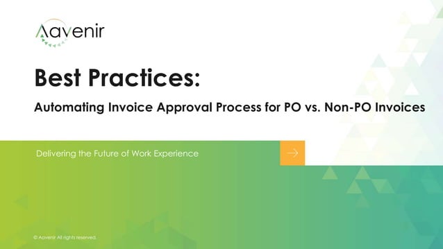 PO vs Non - PO Invoices | PPTX