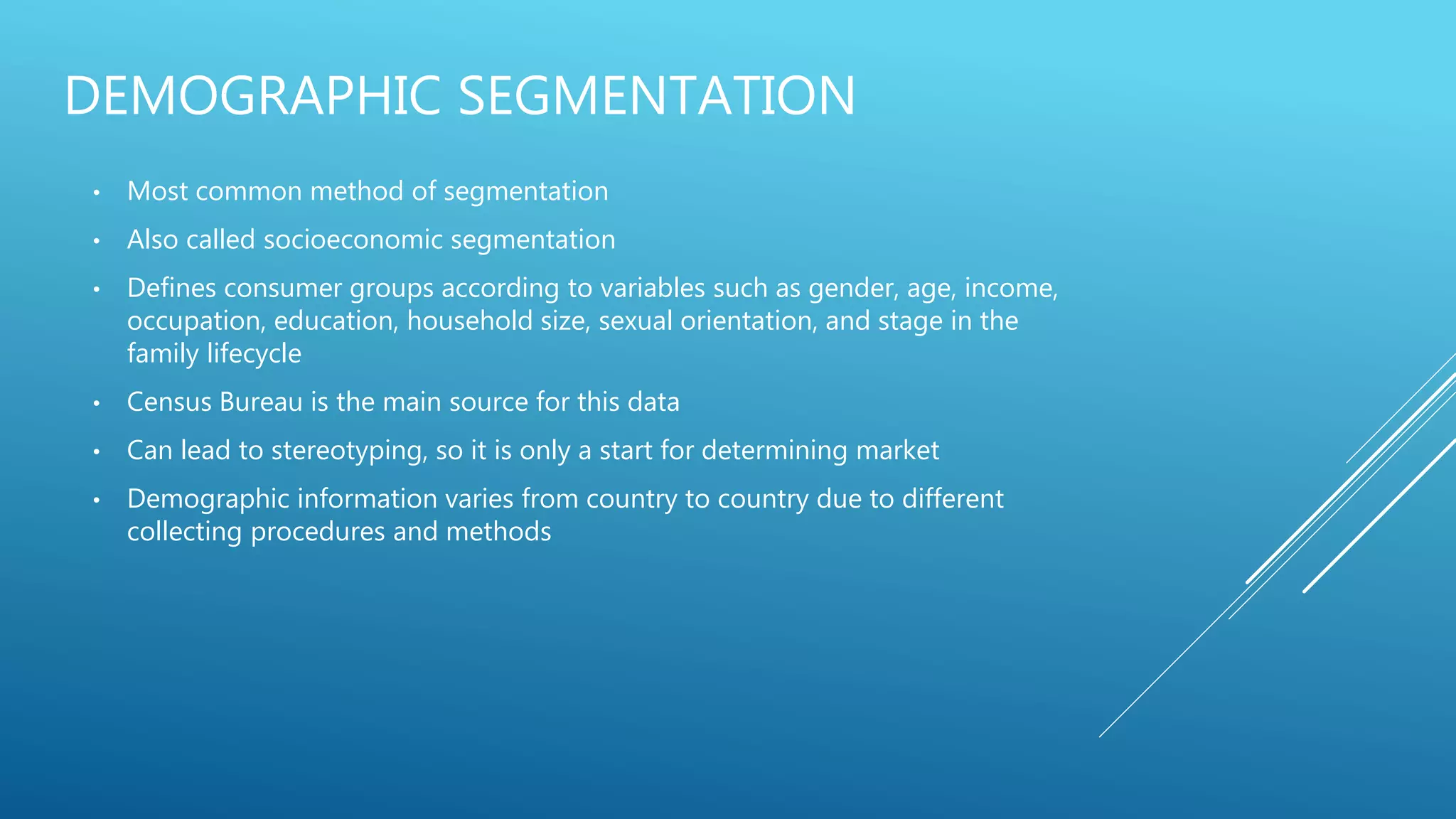 Segmenting Consumer Markets | PPTX