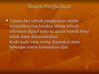 Pow Point Sistem Pengkodean Data | PPT