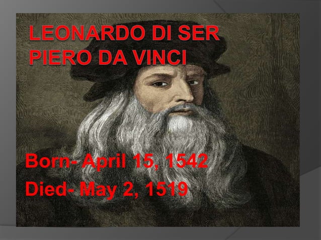 Leonardo da Vinci- Powerpoint Presentation | PPTX