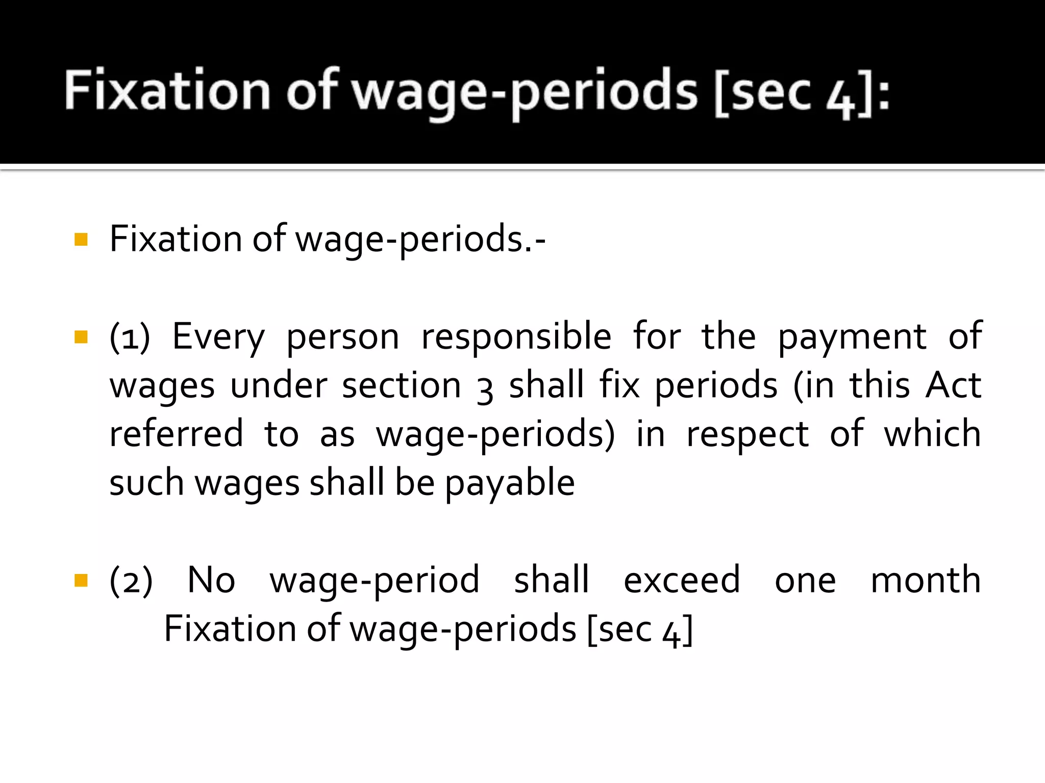 Payment of Wages Act 1936 | PPTX