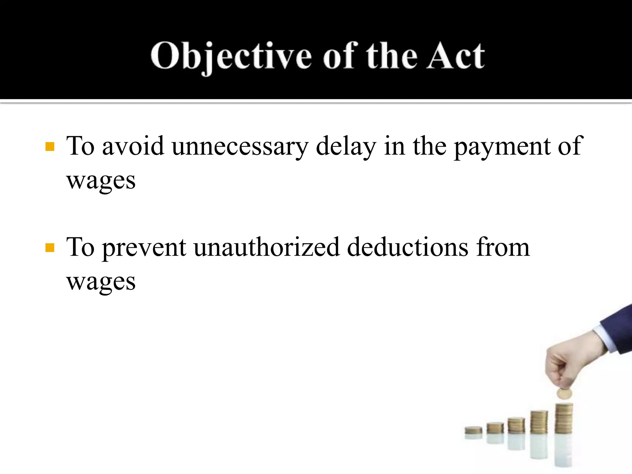 Payment of Wages Act 1936 | PPTX