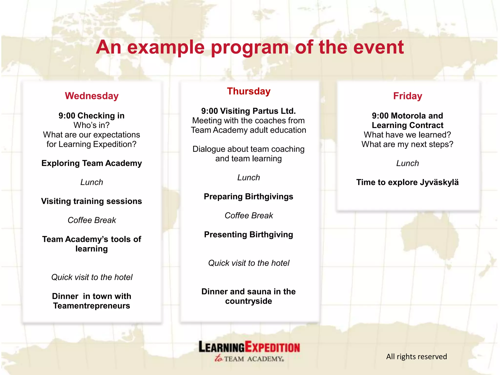 Tiimiakatemia's Learning Expedition in a nutshell | PPTX