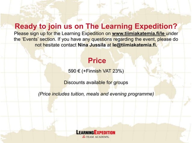 Tiimiakatemia's Learning Expedition in a nutshell | PPTX
