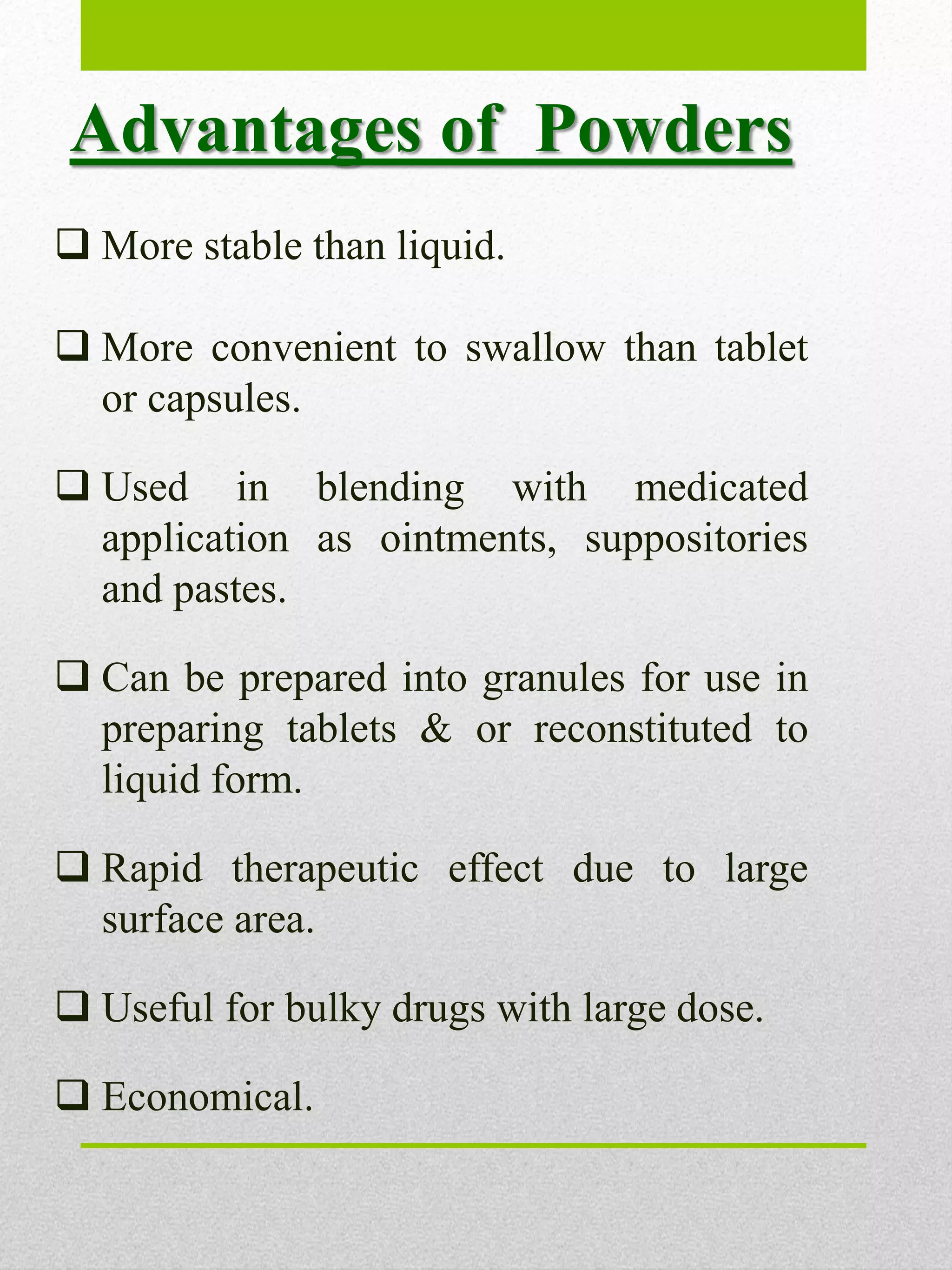 Powder presentation | PDF