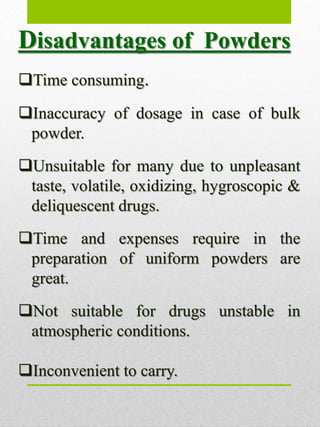 Powder presentation | PDF