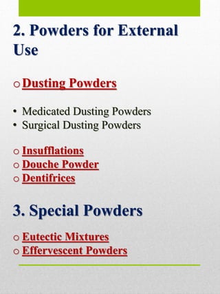 Powder presentation | PDF