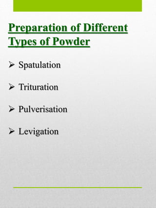 Powder presentation | PDF