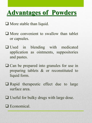 Powder presentation | PDF