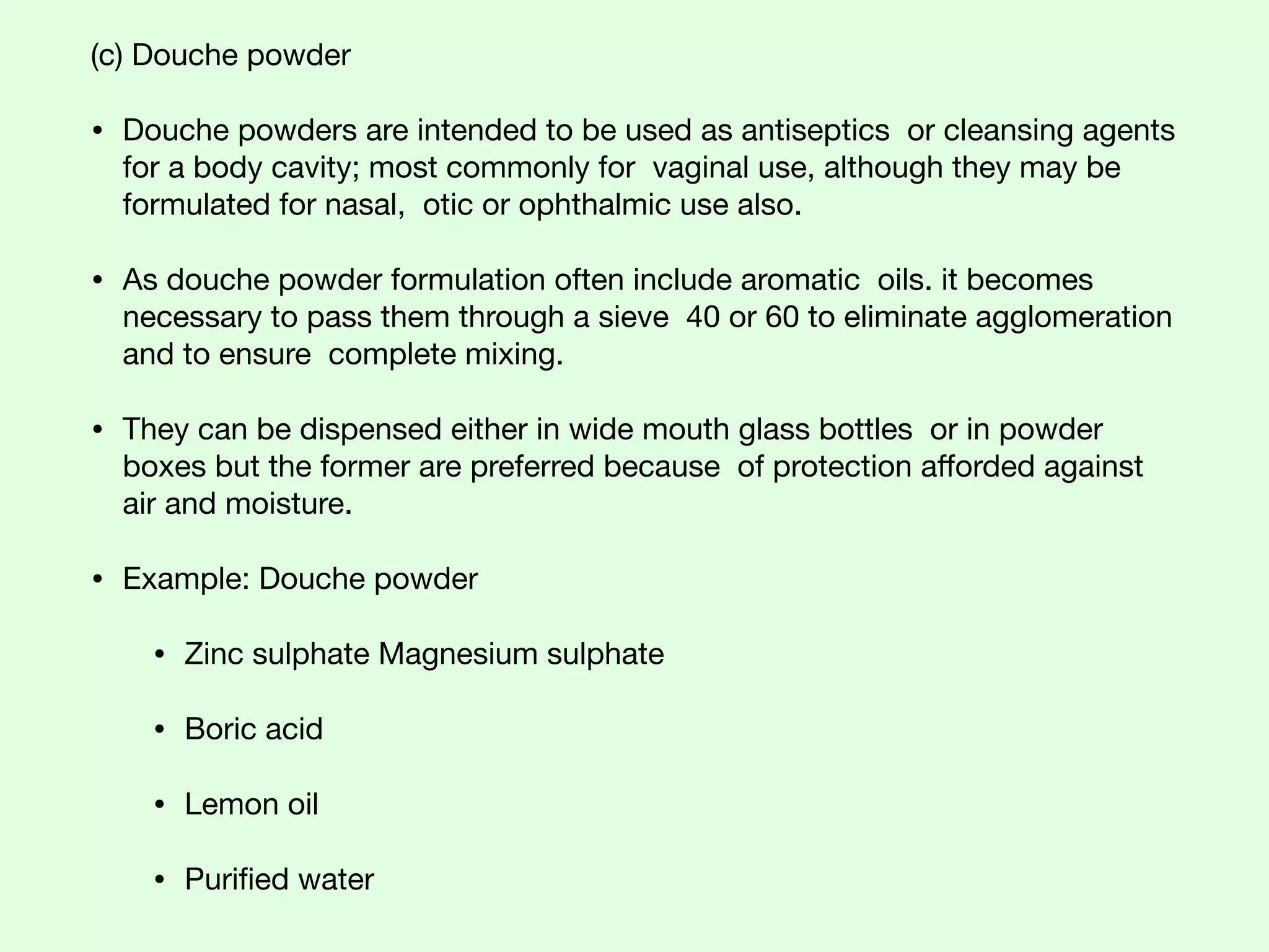 Powder dosage forms | PDF