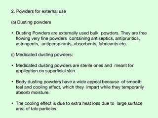 Powder dosage forms | PDF