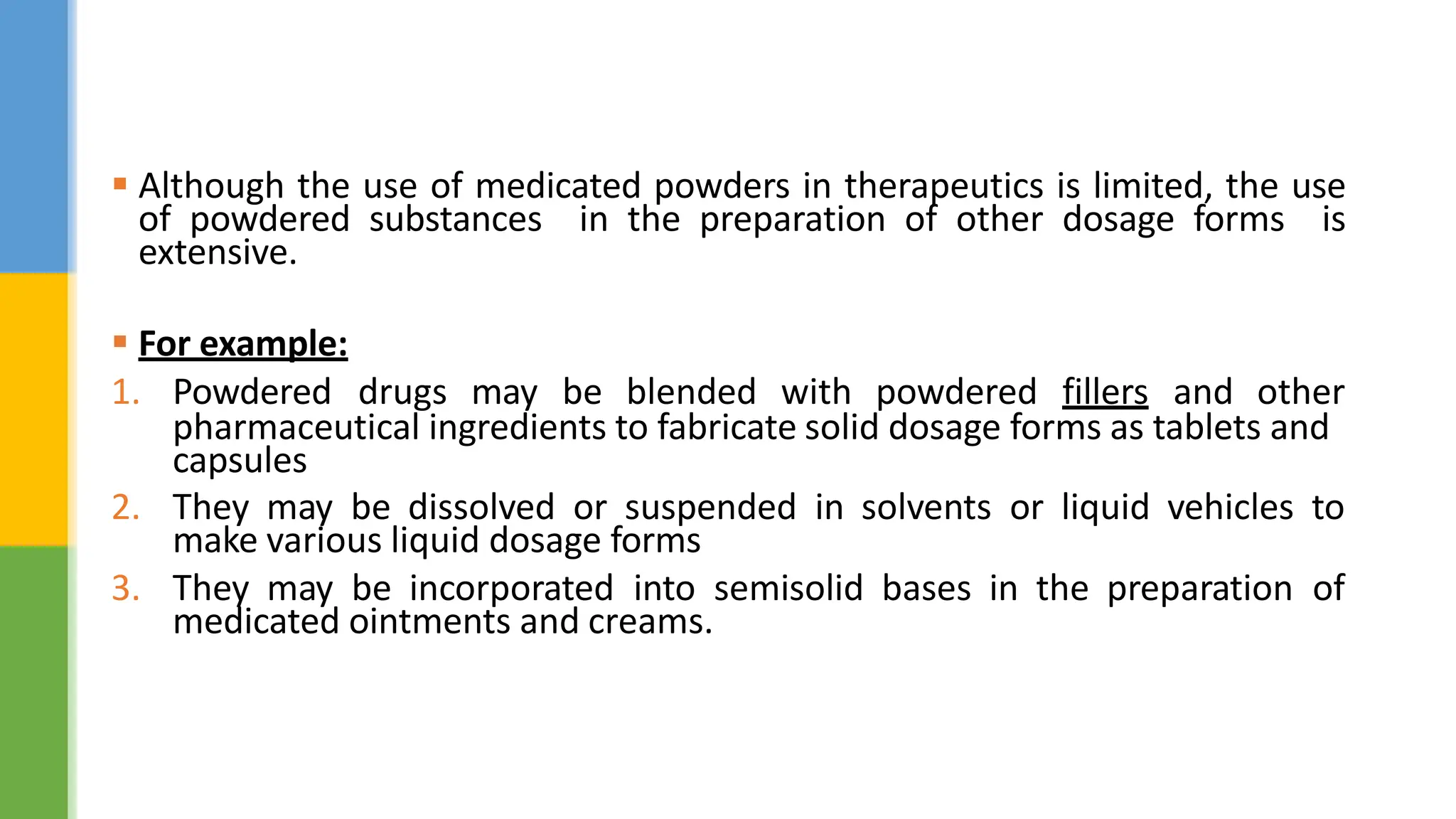 solid dosage forms, powders, pharmaceutical technology | PPT