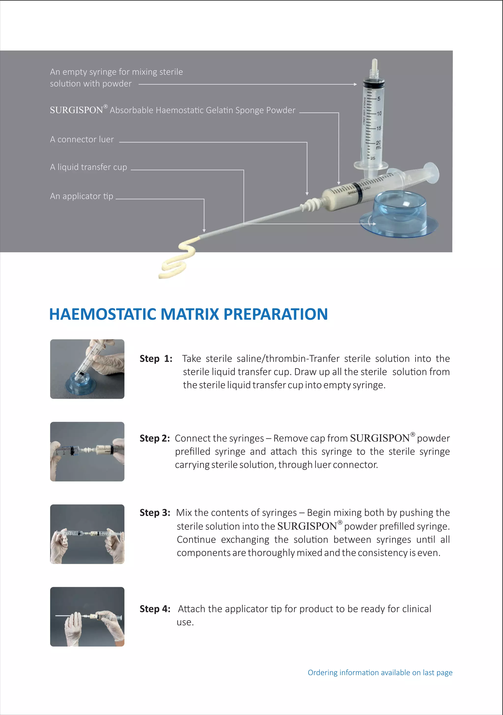 SURGISPON Absorbable Gelatin Sponge Haemostatic Powder | PDF
