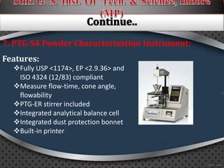 Powder flow testing and control | PPTX