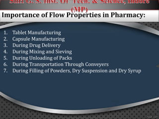 Powder flow testing and control | PPTX