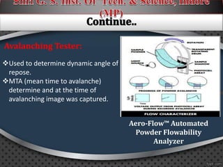 Powder flow testing and control | PPTX