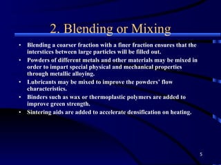 Powder Metallurgy | PPT | Chemistry | Science