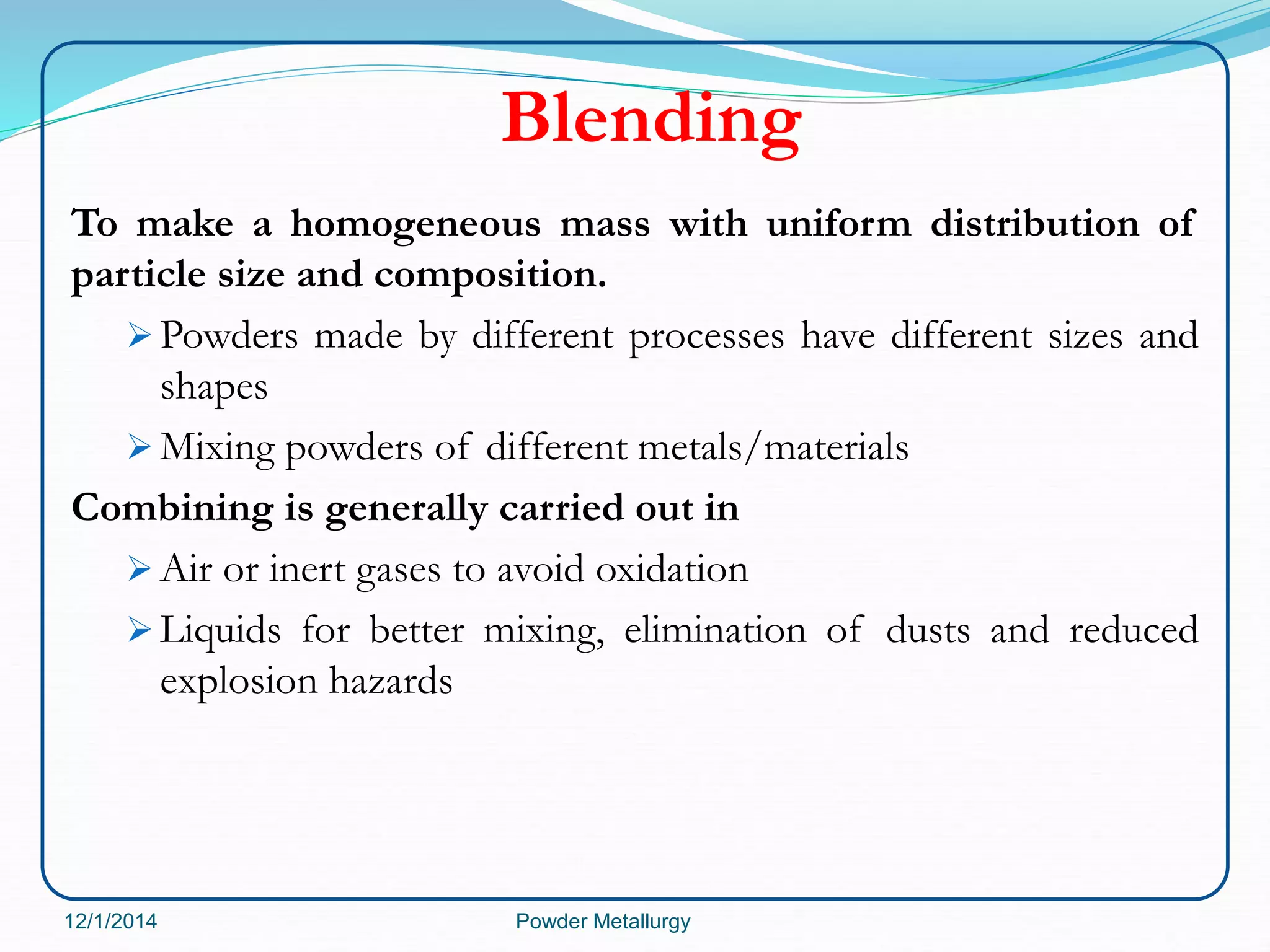 Powder metallurgy | PPT