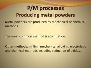 Powder metallurgy | PPT