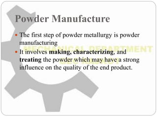 Powder metallurgy | PPT