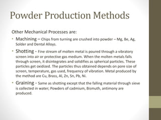 Powder metallurgy | PPSX | Chemistry | Science