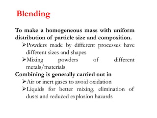 Powder metallurgy | PPT