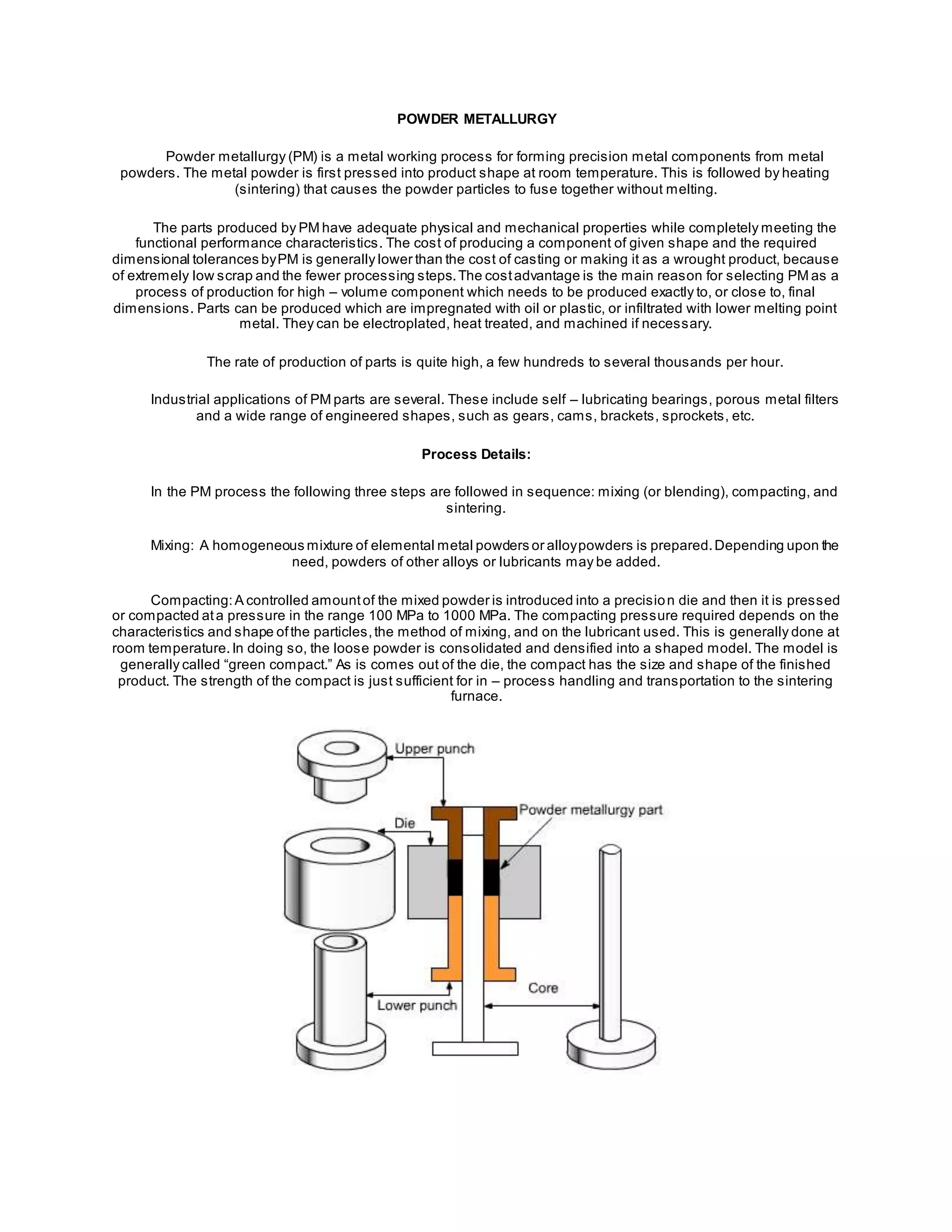 Powder metallurgy | DOCX