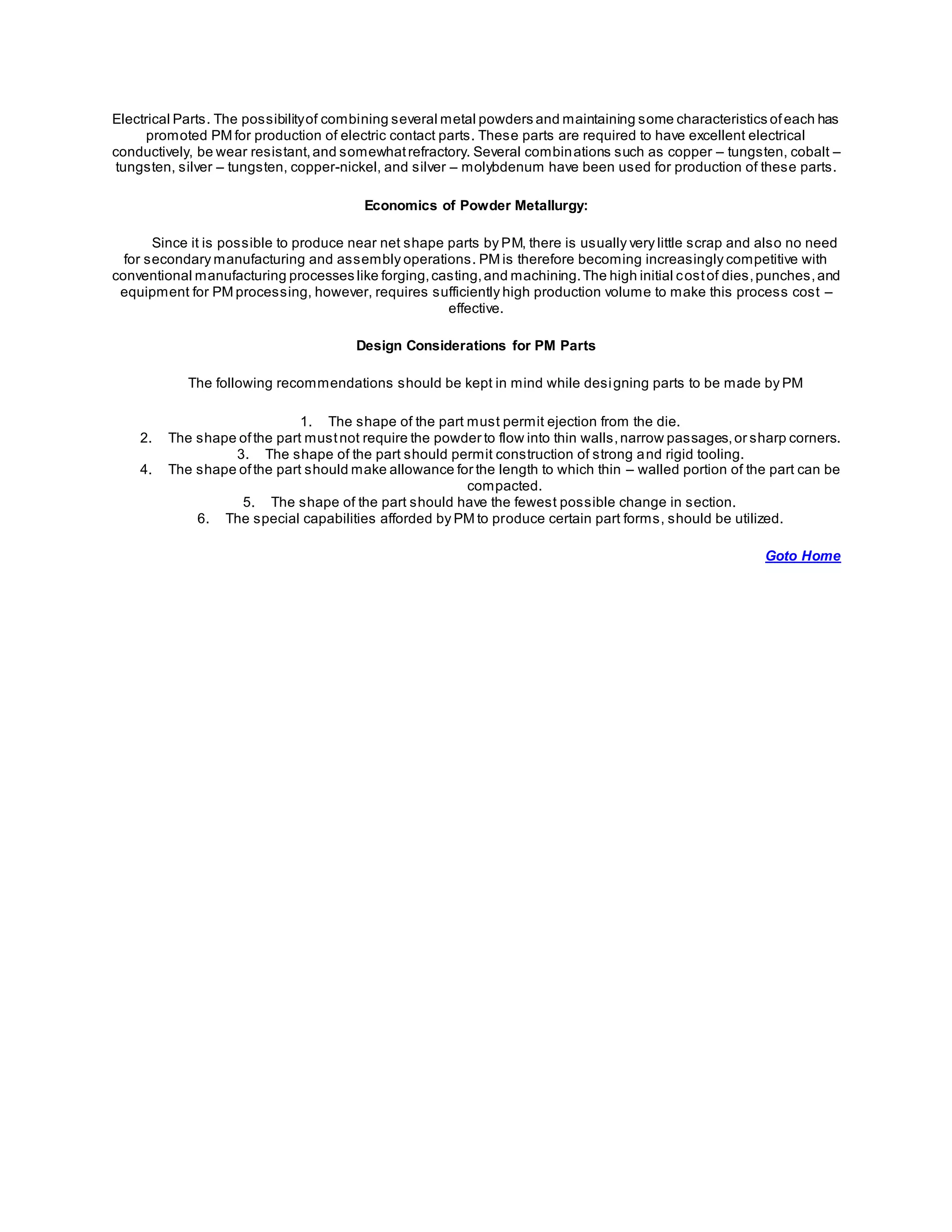 Powder metallurgy | DOCX