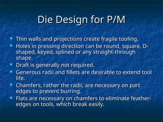 POwder metallurgy technique with its basics | PPT
