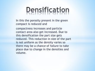 Powder Metallurgy Processes | PPT