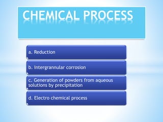 Powder Metallurgy Processes | PPT