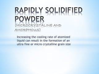 Powder Metallurgy Processes | PPT