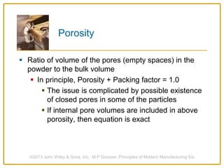 POWDER POWDER METALLURGY POWDER METALLURGY | PPT