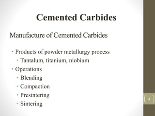 “Applications Of Powder Metallurgy In Reference with Cutting tools” | PPTX
