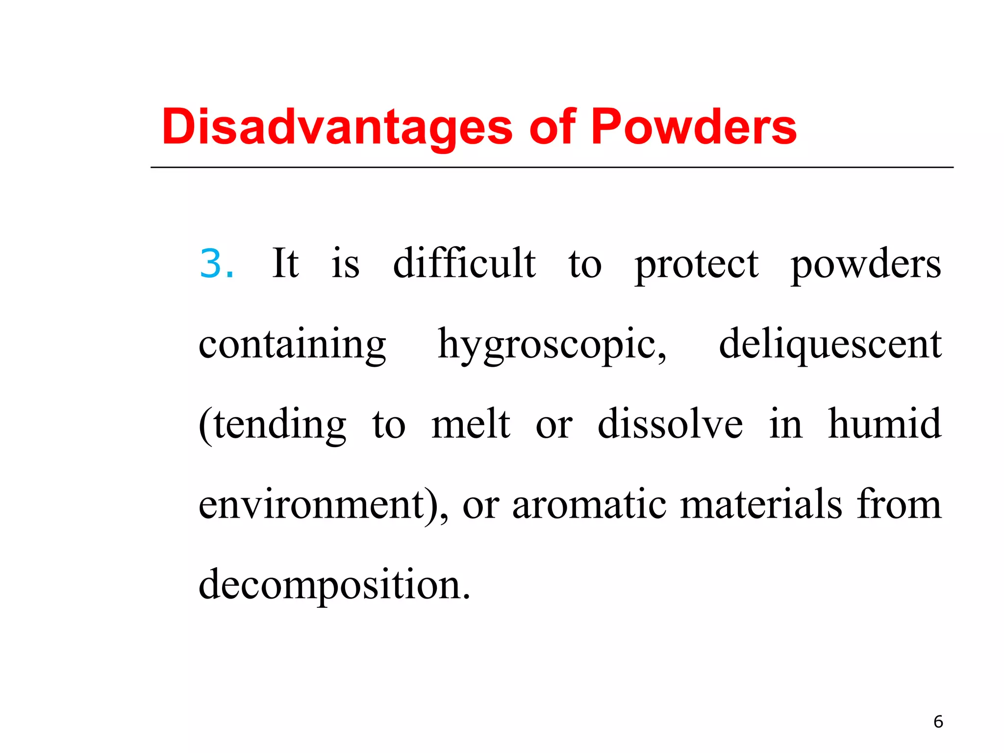 Powders | PPT