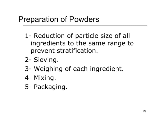 Powders | PPT | Physics | Science