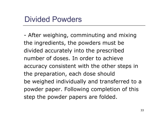 Powders | PPT | Physics | Science
