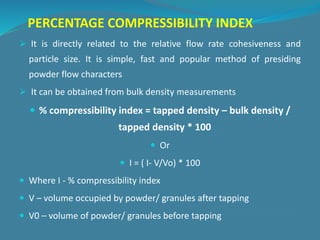 Quality control test for powders | PPTX