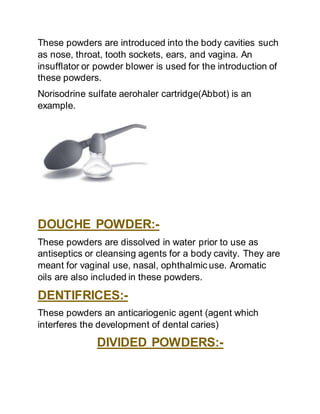 Powders | DOCX