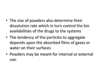 Powders | PPTX