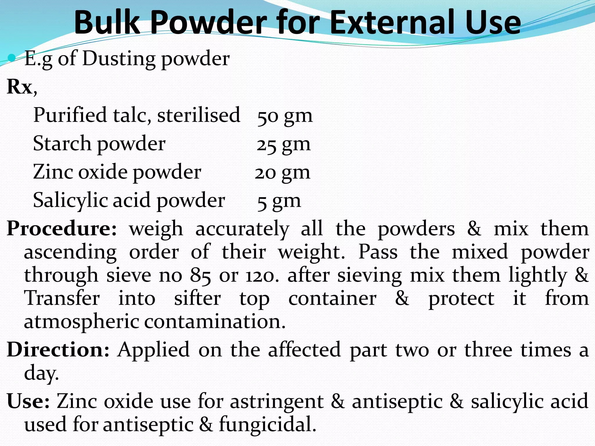 Powders | PPTX