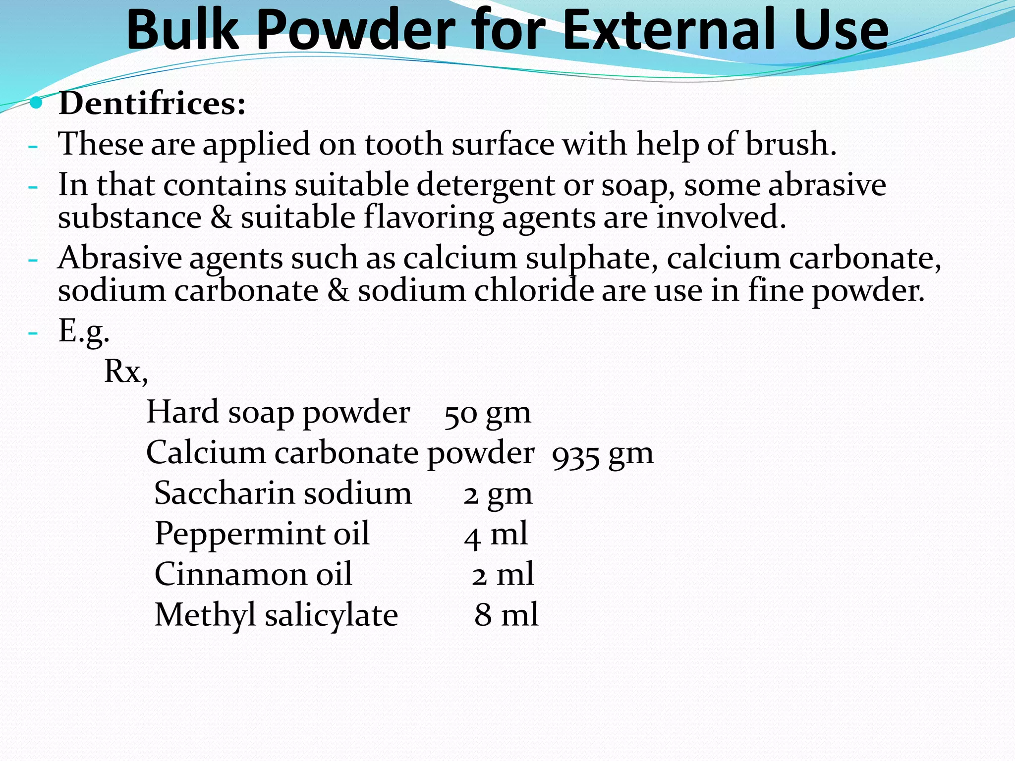 Powders | PPTX