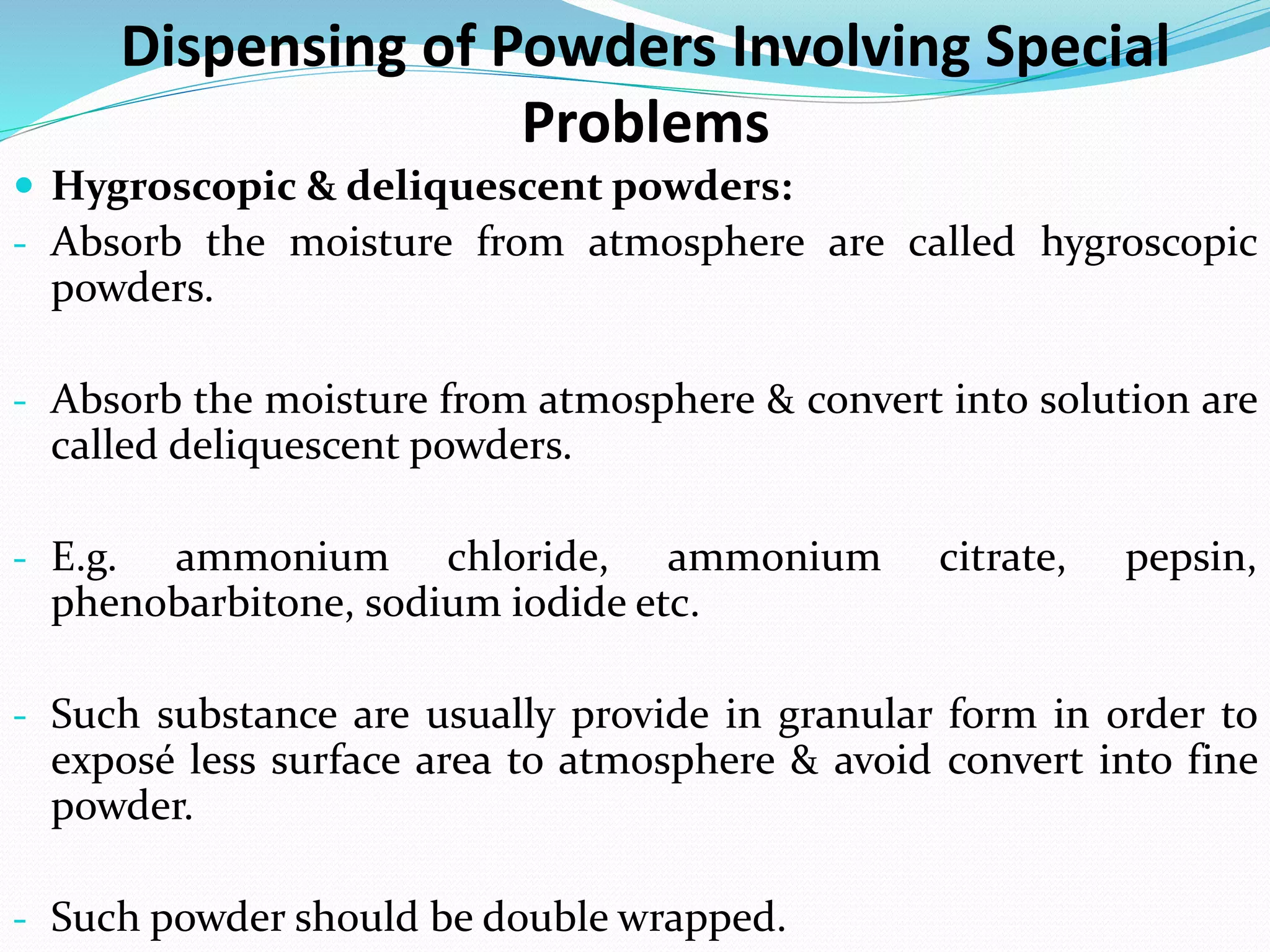 Powders | PPTX