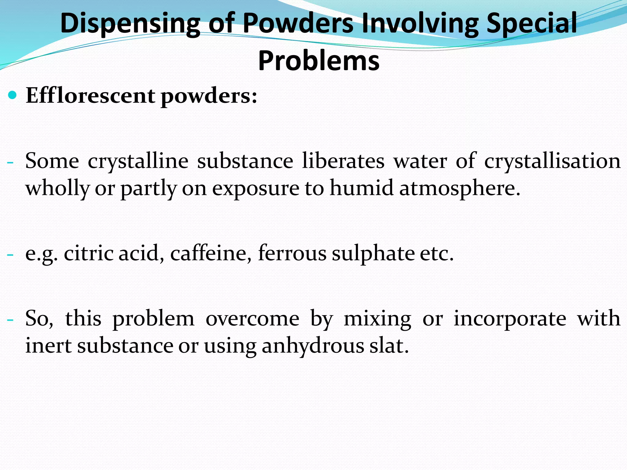 Powders | PPTX