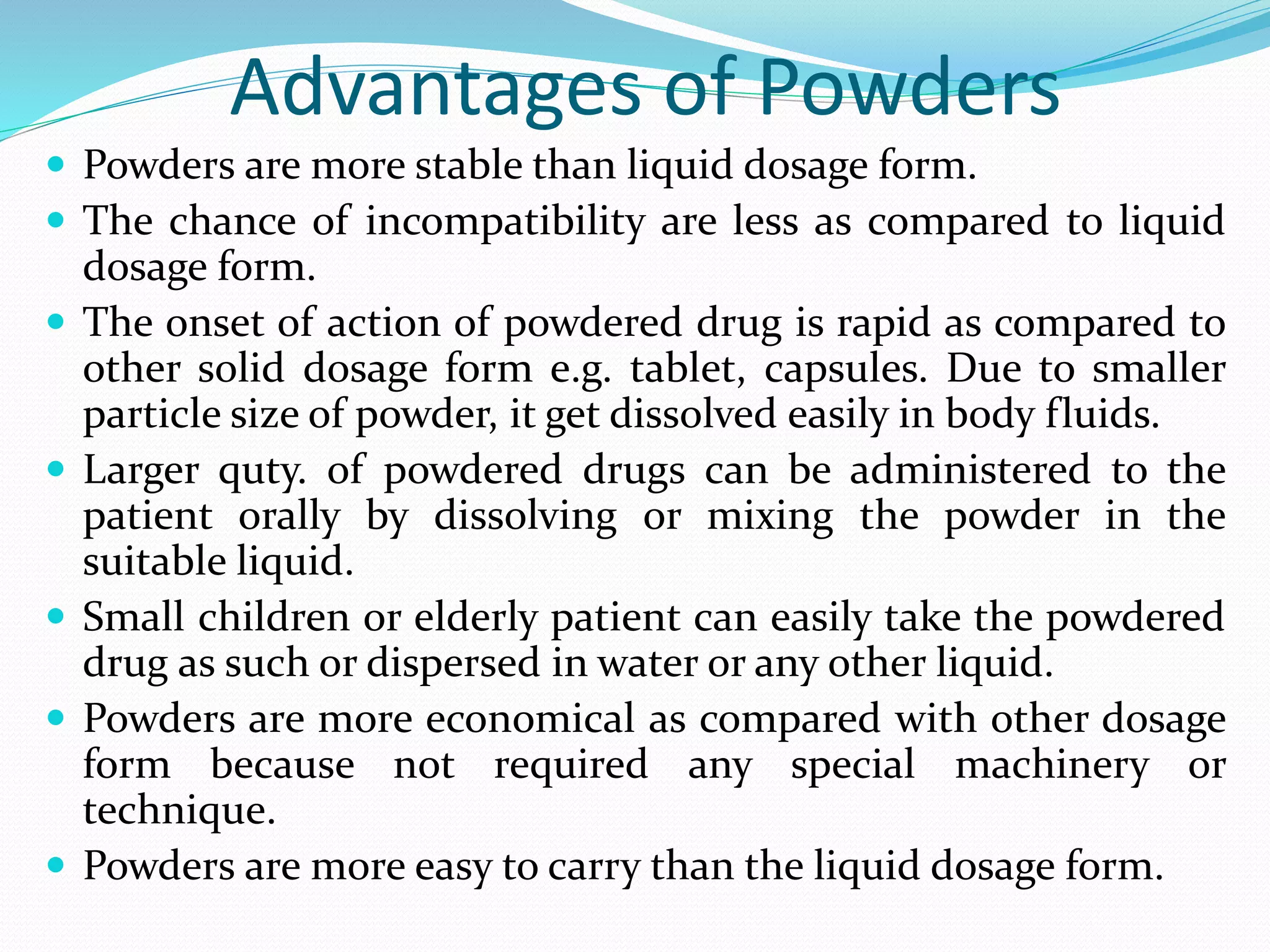 Powders | PPTX