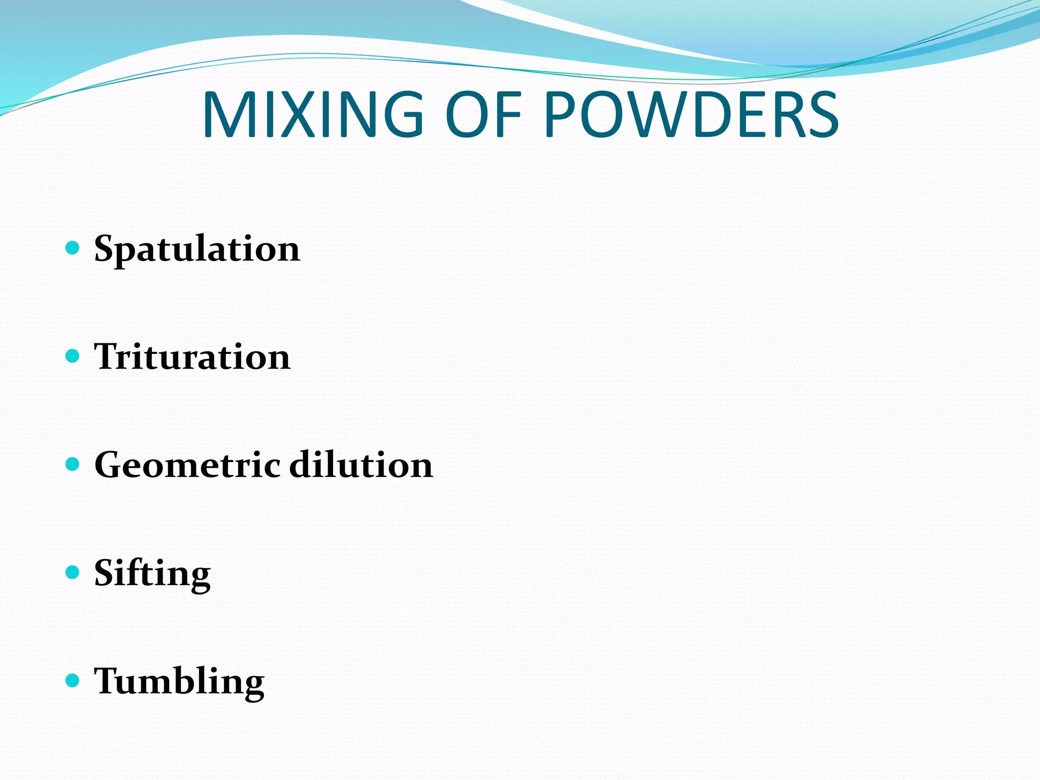 Powders | PPTX
