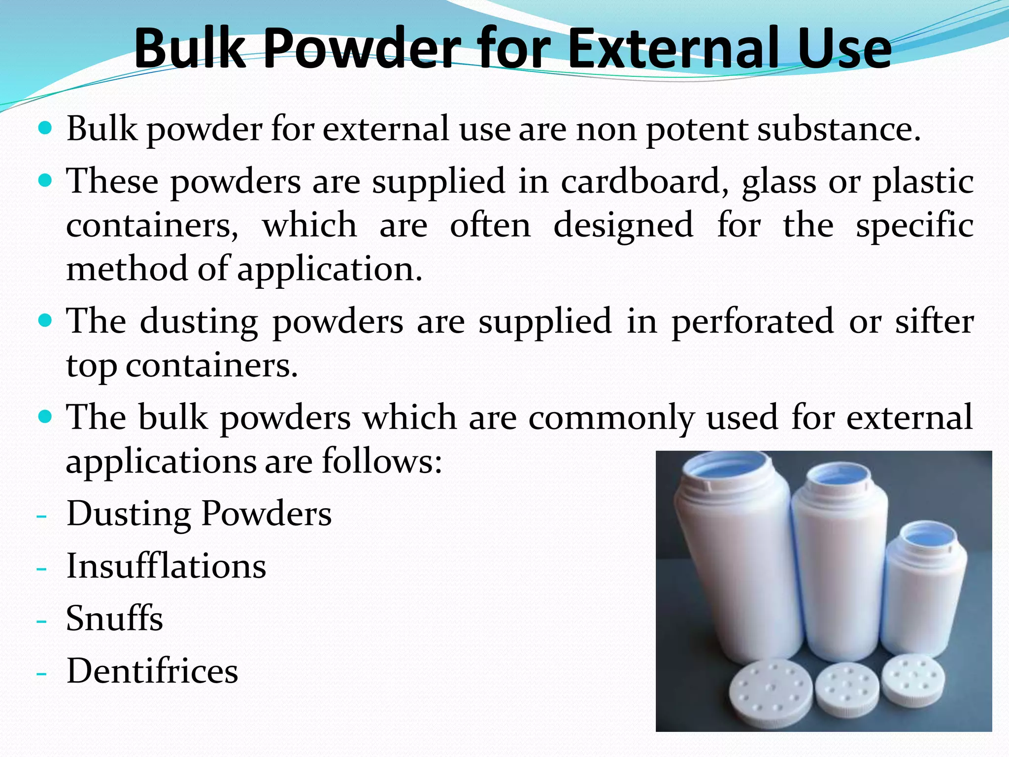 Powders | PPTX